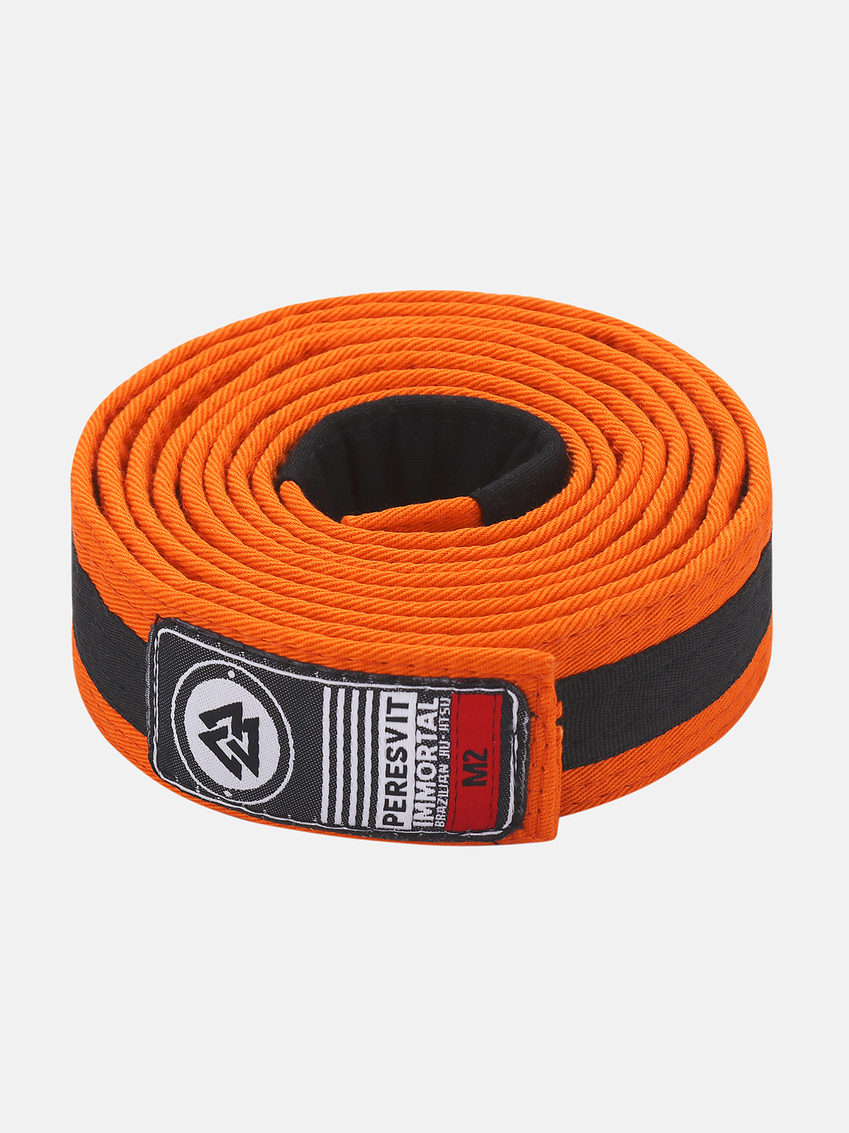 Kid's BJJ Gi Belt Orange Black Stripe
